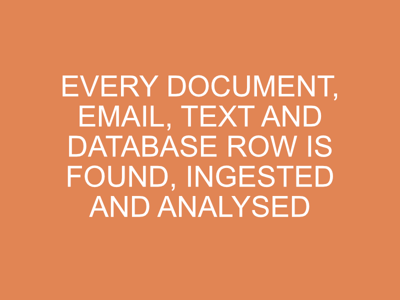 Data discovery tool | How it works | Exonar